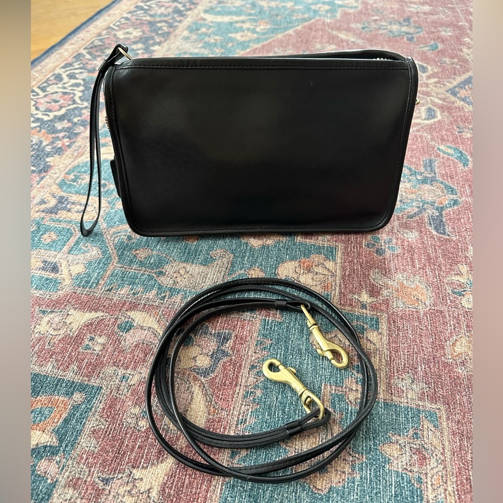 Vintage Coach Basic Bag In Black Style #9455 - Gem